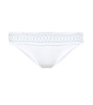 Heidi Klein Antilles Smocked Bikini Bottom - White