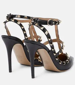 Valentino Garavani Rockstud Leather Pumps - Black