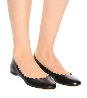 Chloé Lauren Leather Ballet Flats