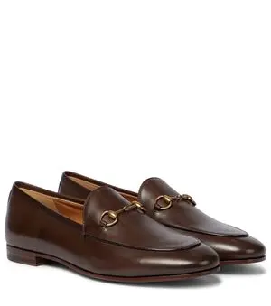 Gucci Jordaan Leather Loafers