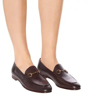 Gucci Jordaan Leather Loafers