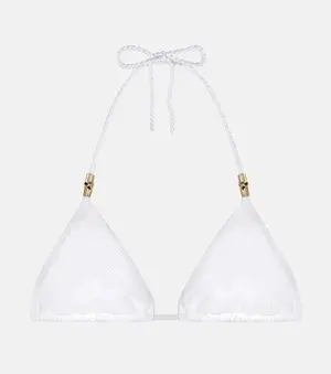 Heidi Klein Core Triangle Bikini Top - White