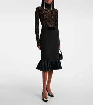 ROGER VIVIER Embellished Satin Pumps