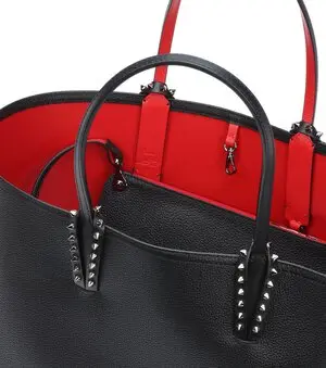 CHRISTIAN LOUBOUTIN Cabata Leather Tote - Black