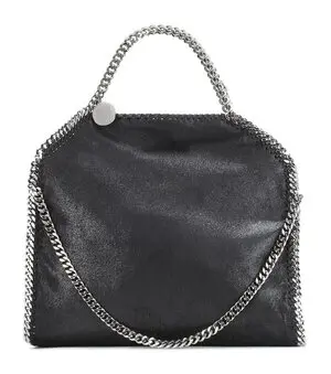 Stella McCartney Falabella Fold Over Small Tote - Black