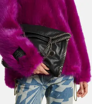 Stella McCartney Falabella Fold Over Small Tote - Black