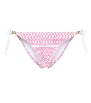 Heidi Klein Buenos Aires Printed Bikini Bottom - Pink