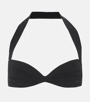 Norma Kamali Bill Bra Bikini Top - Black