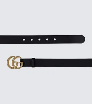 Gucci Leather Belt With Double G Buckle