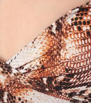 Melissa Odabash Martinique Snake-effect Bikini Top