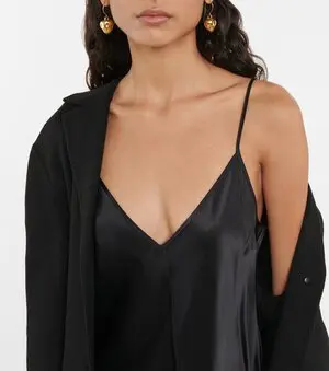 JOSEPH Silk-satin Camisole - Black