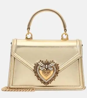 Dolce & Gabbana Devotion Leather Shoulder Bag