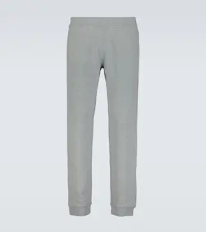 Sunspel Cotton Loopback Sweatpants - Grey