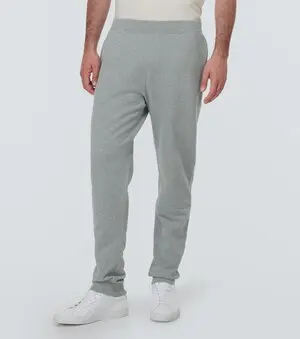 Sunspel Cotton Loopback Sweatpants - Grey