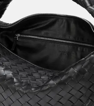 Bottega Veneta Jodie Intrecciato Leather Tote Bag - Black