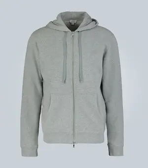 Sunspel Cotton-jersey Hooded Sweatshirt