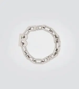 Balenciaga B Chain Bracelet - Silver