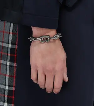 Balenciaga B Chain Bracelet - Silver