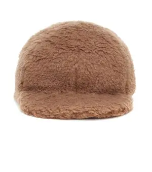 Max Mara Camel Hair And Silk Baseball Cap - Brown