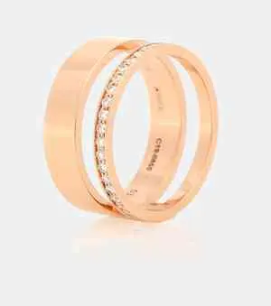 REPOSSI Berbere Module 18kt Rose And Diamond Ring