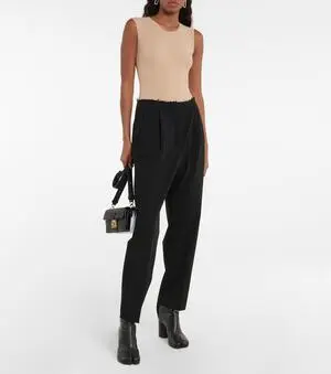 MAISON MARGIELA Sleeveless Stretch-jersey Bodysuit - Neutrals