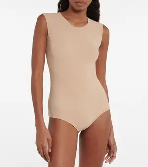 MAISON MARGIELA Sleeveless Stretch-jersey Bodysuit - Neutrals