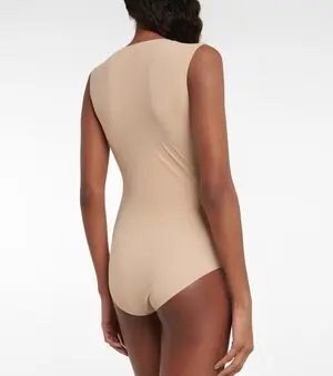 MAISON MARGIELA Sleeveless Stretch-jersey Bodysuit - Neutrals