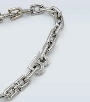Balenciaga B Chain Thin Necklace