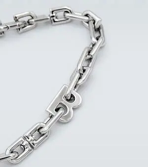 Balenciaga B Chain Thin Necklace