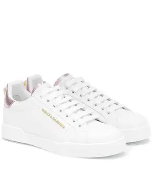 Dolce & Gabbana Portofino Leather Sneakers