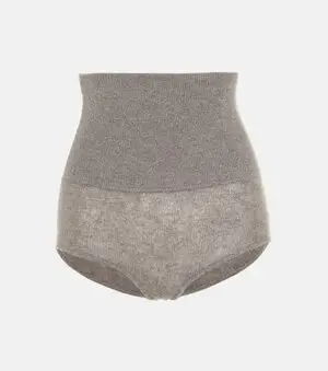 Khaite Belinda Stretch-cashmere Shorts