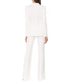Alexander McQueen Crêpe Blazer - White