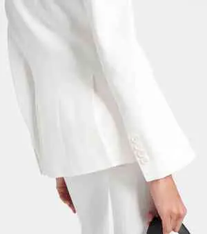 Alexander McQueen Crêpe Blazer - White