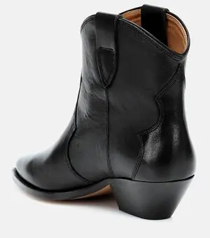 Isabel Marant Étoile Dewina Leather Ankle Boots - Black