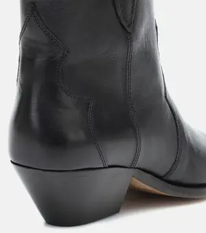 Isabel Marant Étoile Dewina Leather Ankle Boots - Black