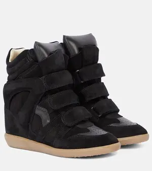 Isabel Marant Bekett Leather And Suede Sneakers