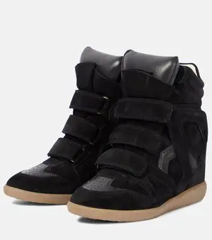 Isabel Marant Bekett Leather And Suede Sneakers