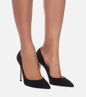 GIANVITO ROSSI 105 Suede Pumps