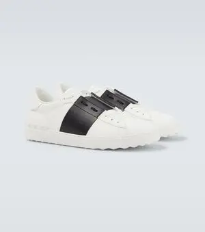 Valentino Garavani Open Leather Sneakers - White