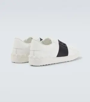 Valentino Garavani Open Leather Sneakers - White