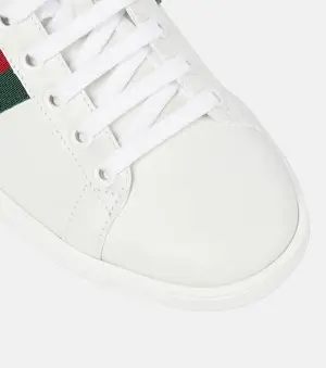 Gucci Ace Leather Sneakers - White