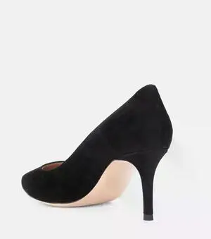 GIANVITO ROSSI 70 Suede Pumps - Black