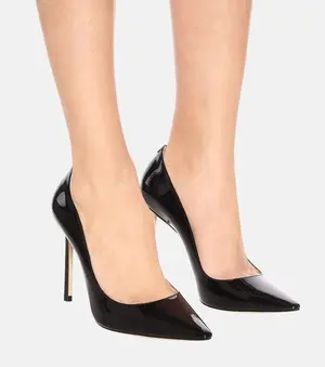 JIMMY CHOO Romy 100 Patent Leather Pumps