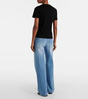 THE ROW Wesler Cotton Jersey T-shirt - Black
