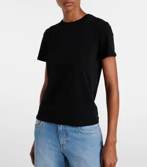 THE ROW Wesler Cotton Jersey T-shirt - Black