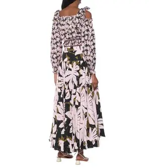 ALEXANDRA MIRO Gypsy Printed Cotton Crop Top