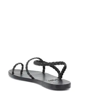 ANCIENT GREEK SANDALS Eleftheria Leather Sandals - Black