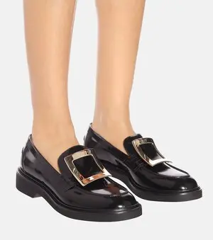 ROGER VIVIER Viv' Rangers Loafers - Black