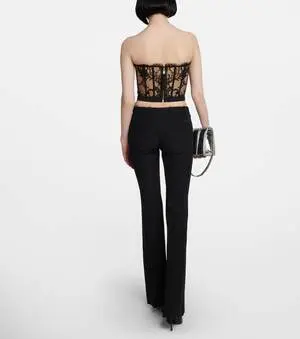 Alexander McQueen Lace Bustier - Black