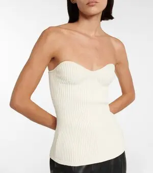Khaite-Khaite Lucie Ribbed-knit Top